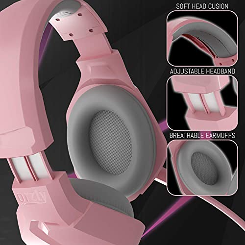 Orzly Gaming Headset for PC and Gaming Consoles PS5, PS4, Xbox Series X | S, Xbox ONE, Nintendo Switch & Google Stadia - Stereo Sound with Noise Cancelling Mic - Hornet RXH-20 Nakuru Edition (Renewed)