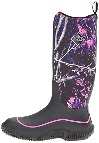 Muck Boots Hale Multi-Season Women's Rubber Boot, Black/Muddy Girl Camo, 7 M US