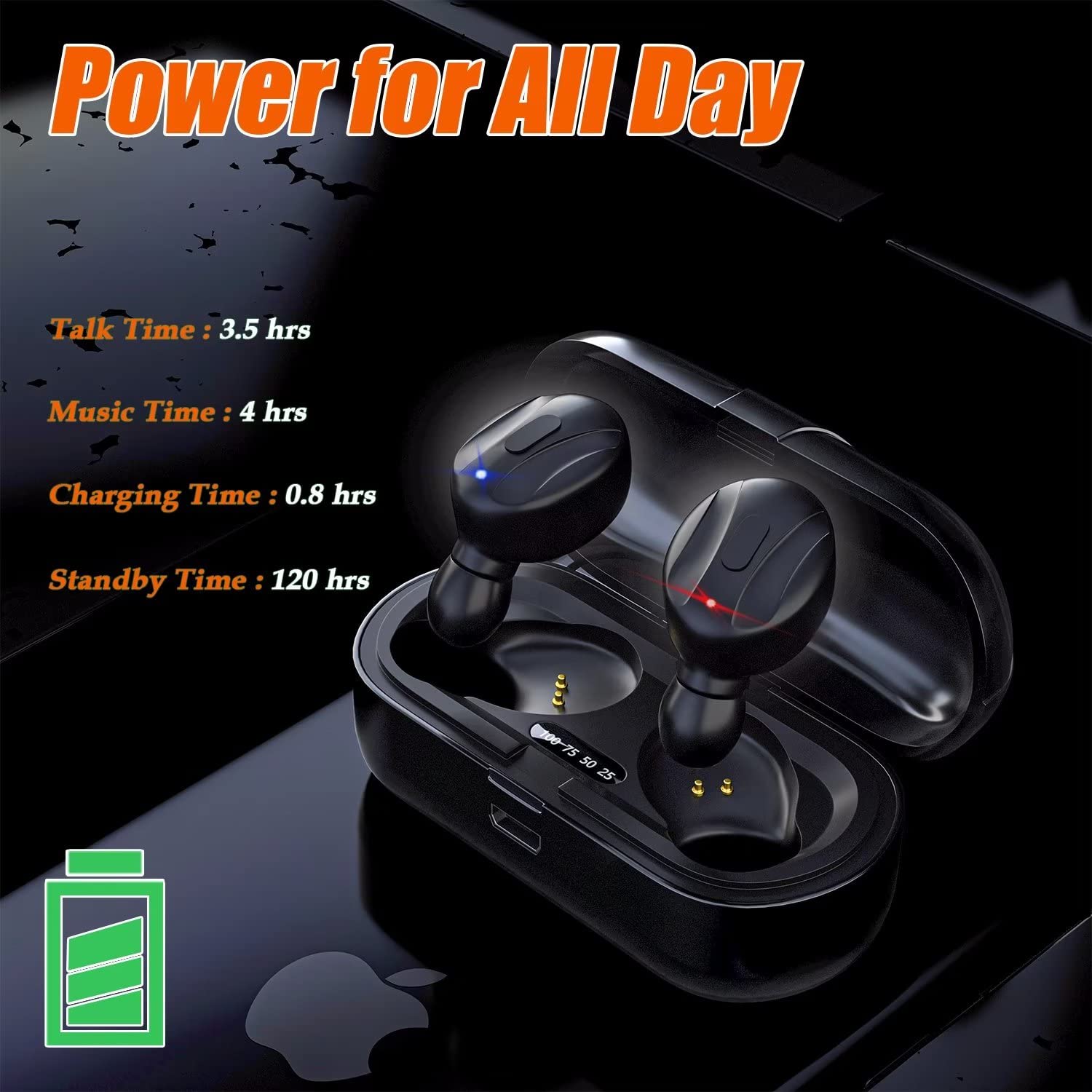 Wireless Earbuds Bluetooth Headset 5.2 Stereo binaural HiFi Earbuds Colorful Charging Case Sport Gaming Earphone
