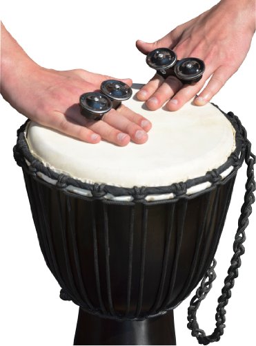 Meinl Percussion FJS1S-BK Steel Finger Jingles