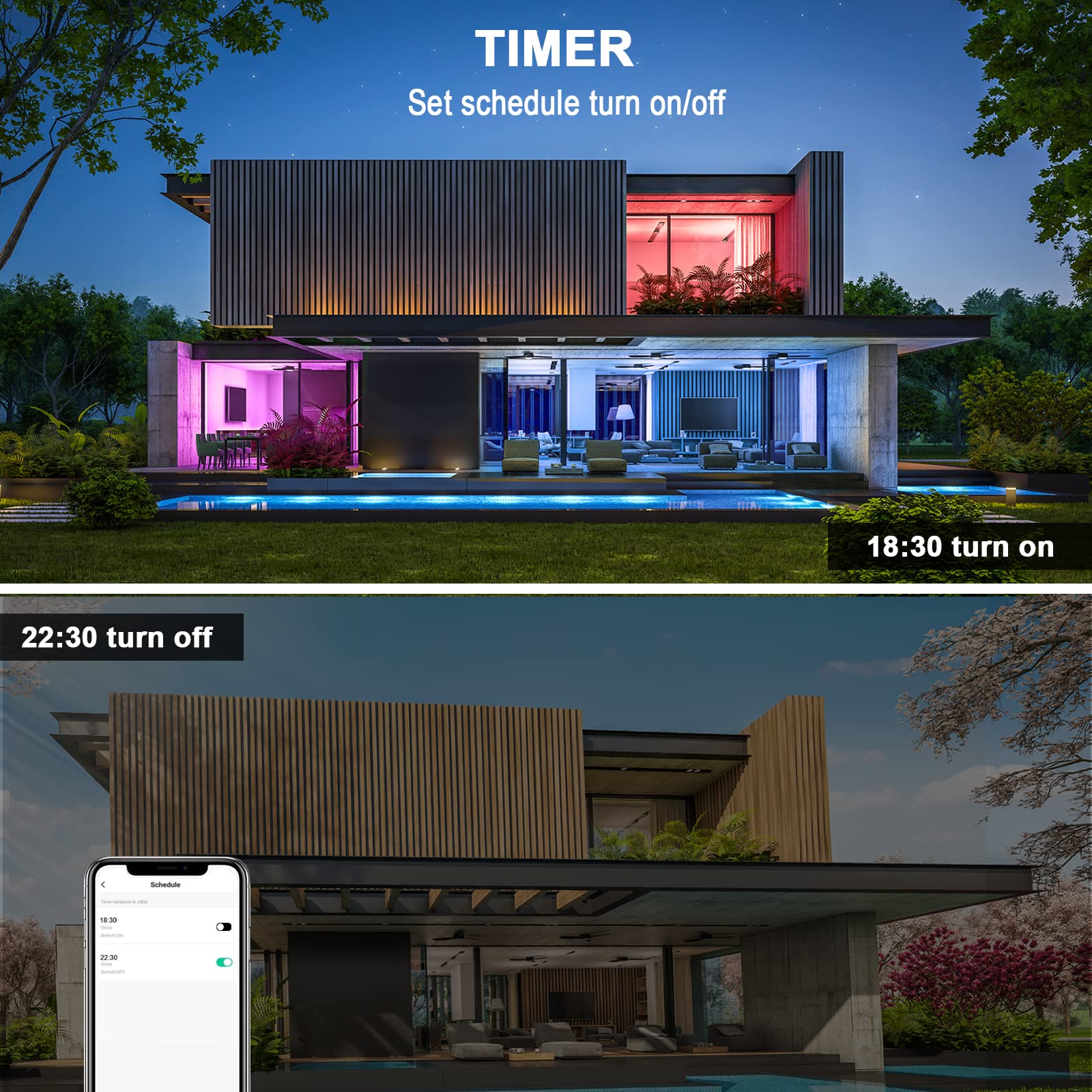 Seedan Zigbee Smart Light Bulbs, Color Changing Light Bulb, 9W 806LM, Smart Bulb Compatible with Amazon Alexa and Samsung SmartThings Hub, Hub Required, E26 Dimmable LED Bulb, 2 Pack