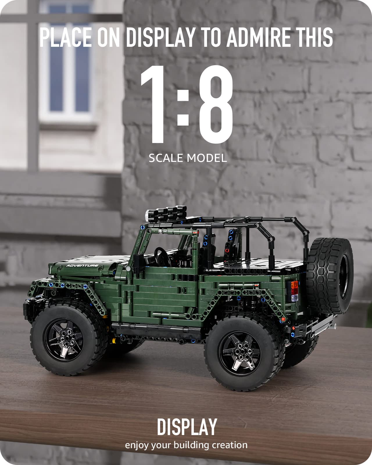Nifeliz Off-Road Pickup Wrange, 1:8 MOC Technique Building Set, Engineering Model Car Toy for Adults (2,096 Pieces)