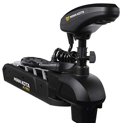 Minn Kota 1368871 Ultrex Freshwater Cable & Electric-steer Bow-Mount Motor with MEGA Down Imaging, Digital Maximizer & i-Pilot GPS, 112 lbs Thrust, 52" Shaft,