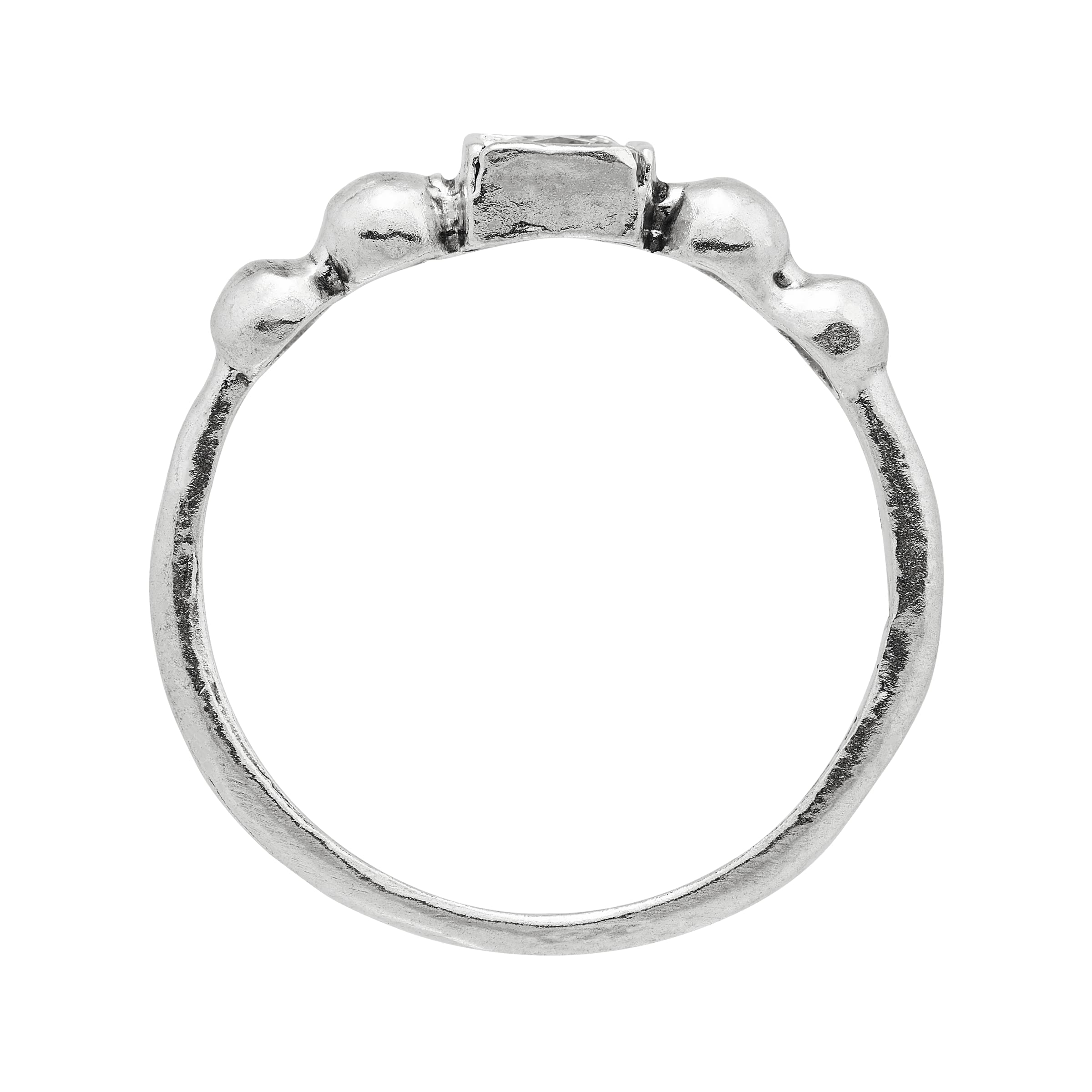 Silpada 'Princess' Sterling Silver Cubic Zirconia Ring, Size 9, Size 9