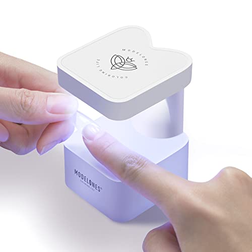 modelones Mini UV Light for Nails, UV Nail Lamp, Nail Light with 2 Timers for Fast Nail Extension, LED Nail Lamp, Portable USB Nail Dryer for Travel
