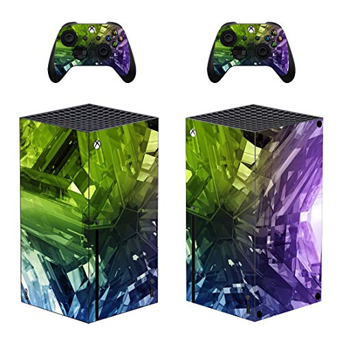 multi color Xbox Series X Skin Set Full Faceplates Skin Console & Controller Decal Stickers by FELIPE SEIJI KUBA