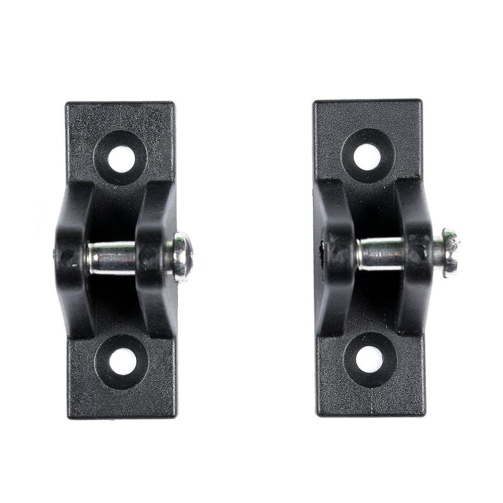Mizugiwa Boat 3-Bow Bimini Top Black Nylon Boat Jaw Slide, Cap Eye End, Deck Hinge, Fittings 1 Inch Set