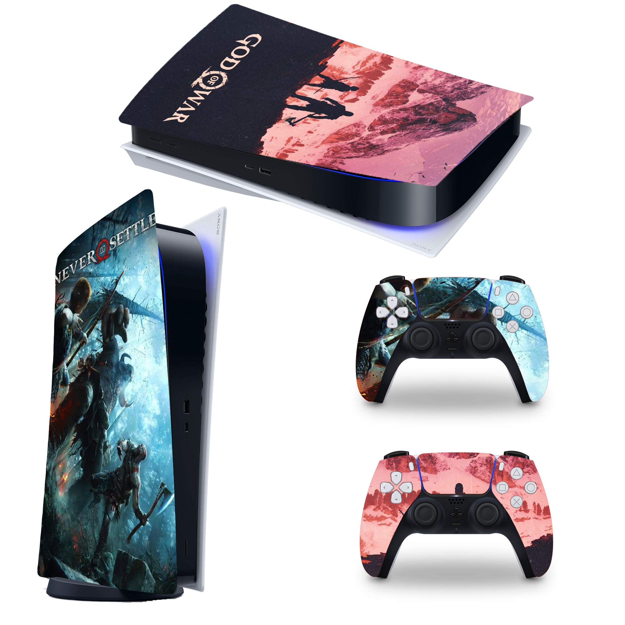 Playstation 5 Digital Edition Skin Set – Gleipnir Anime - HD Printing Vinyl Skin Cover Protective for PS5 Digital Edition Console and 2 PS5 Digital Edition Controller