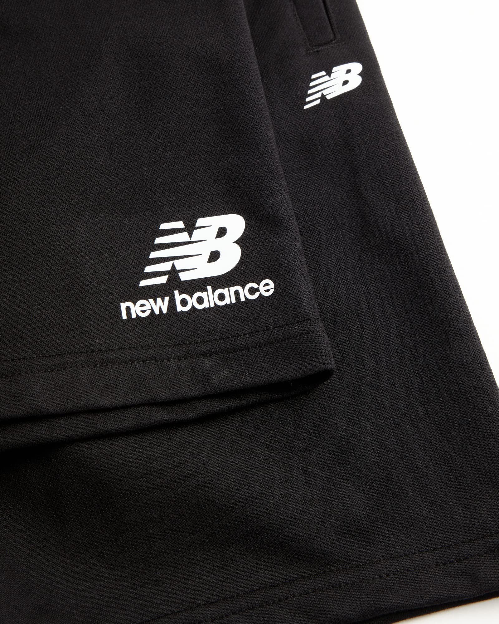New Balance Boys' Athletic Shorts - 2 Pack Active Performance French Terry Gym Shorts (4-16), Size 8, Black/Black