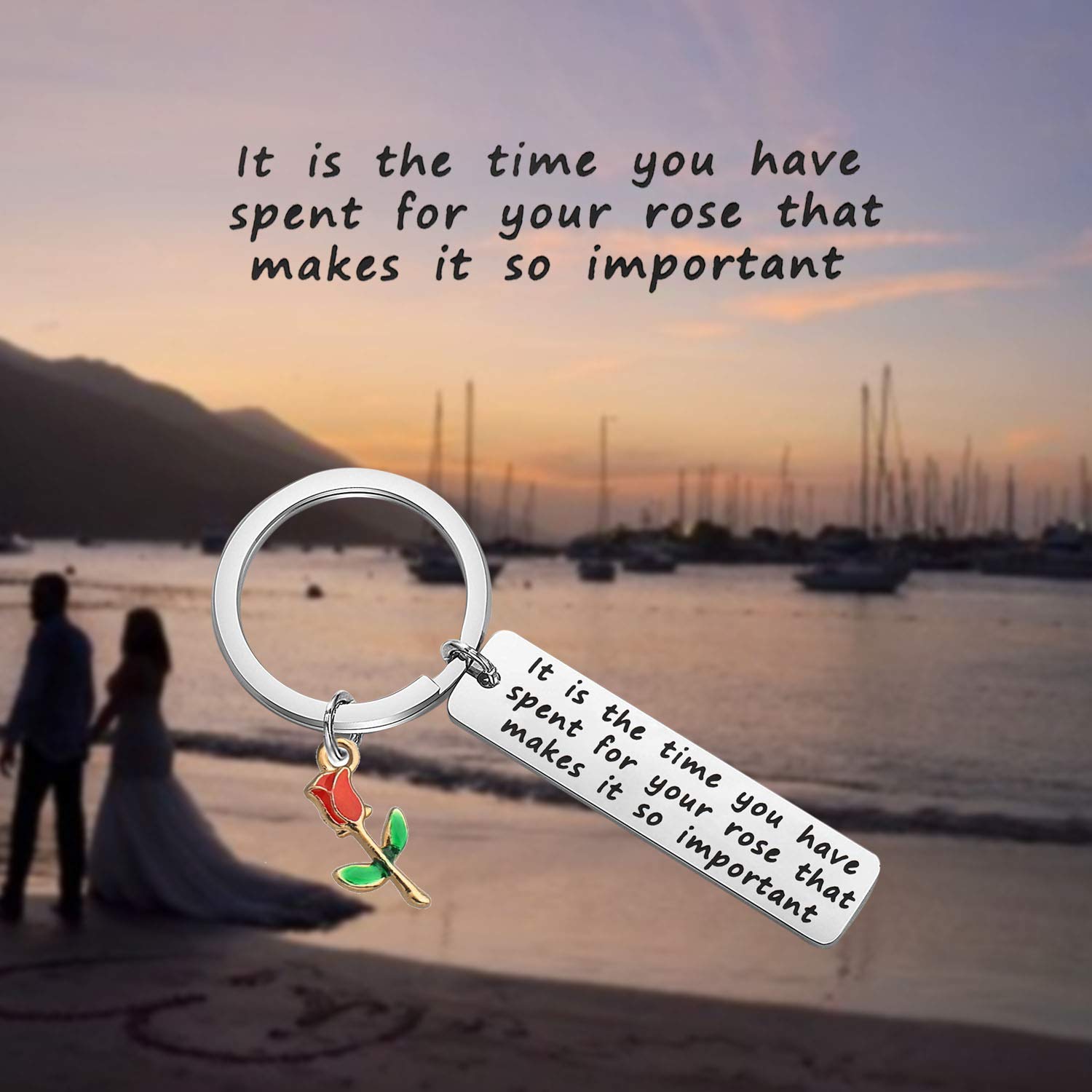 MYOSPARK It Is The Time You Spent On Your Rose That Makes Your Rose (Keychain)