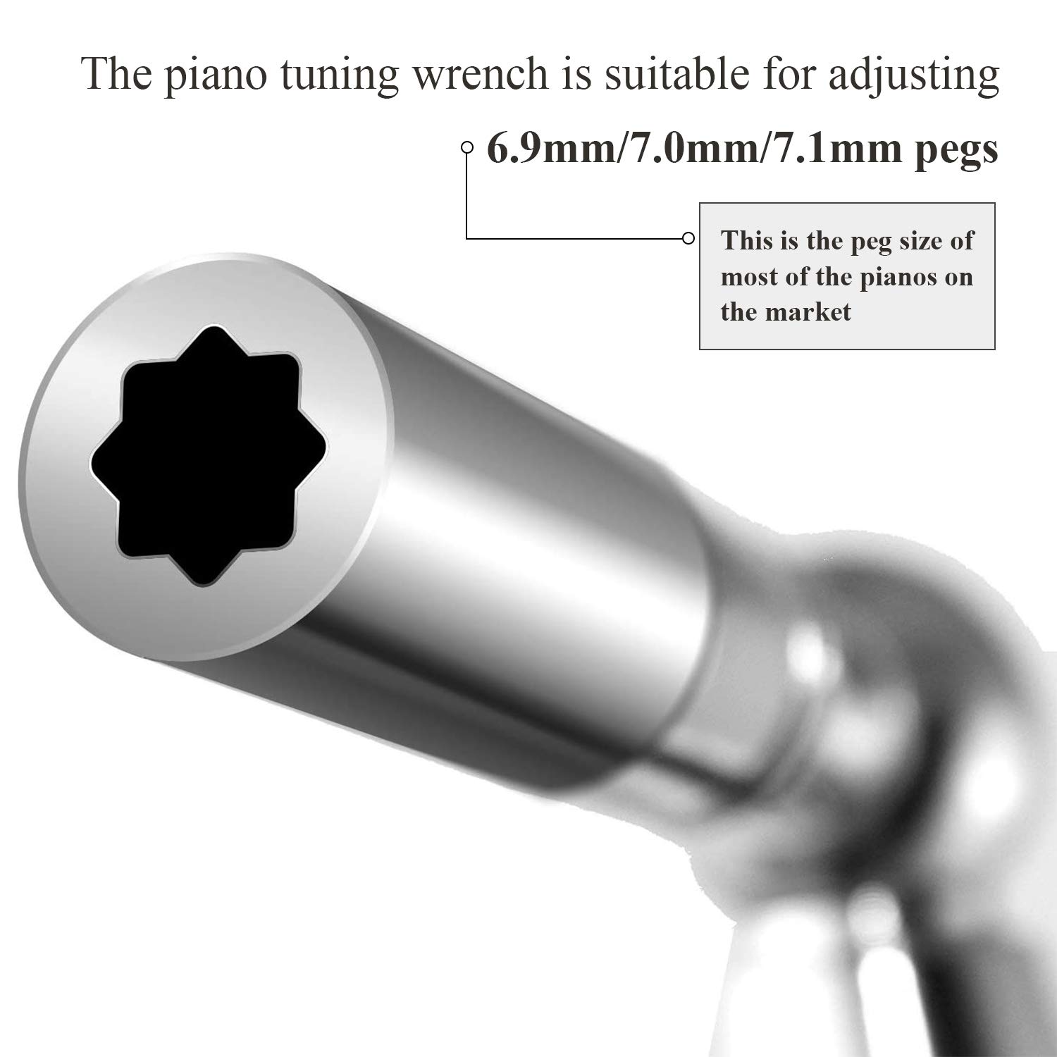 MiriamSong Piano Tuning Tuner Kit-The Best Tuner Set Including Universal Star Head Hammer, Mute tools, Felt Temperament Strip and Case