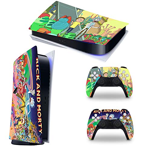 PlayStation 5 Skin Set – Mad Scientist - HD Printing Vinyl Skin Cover Protective for PS5 Standard Edition Console and 2 PS5 Standard Edition Controller