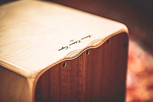 Meinl Artisan String Cajon with Mongoy Frontplate / Baltic Birch Body - MADE IN SPAIN - BulerĂa Line, 2-YEAR WARRANTY (AEBLMY)