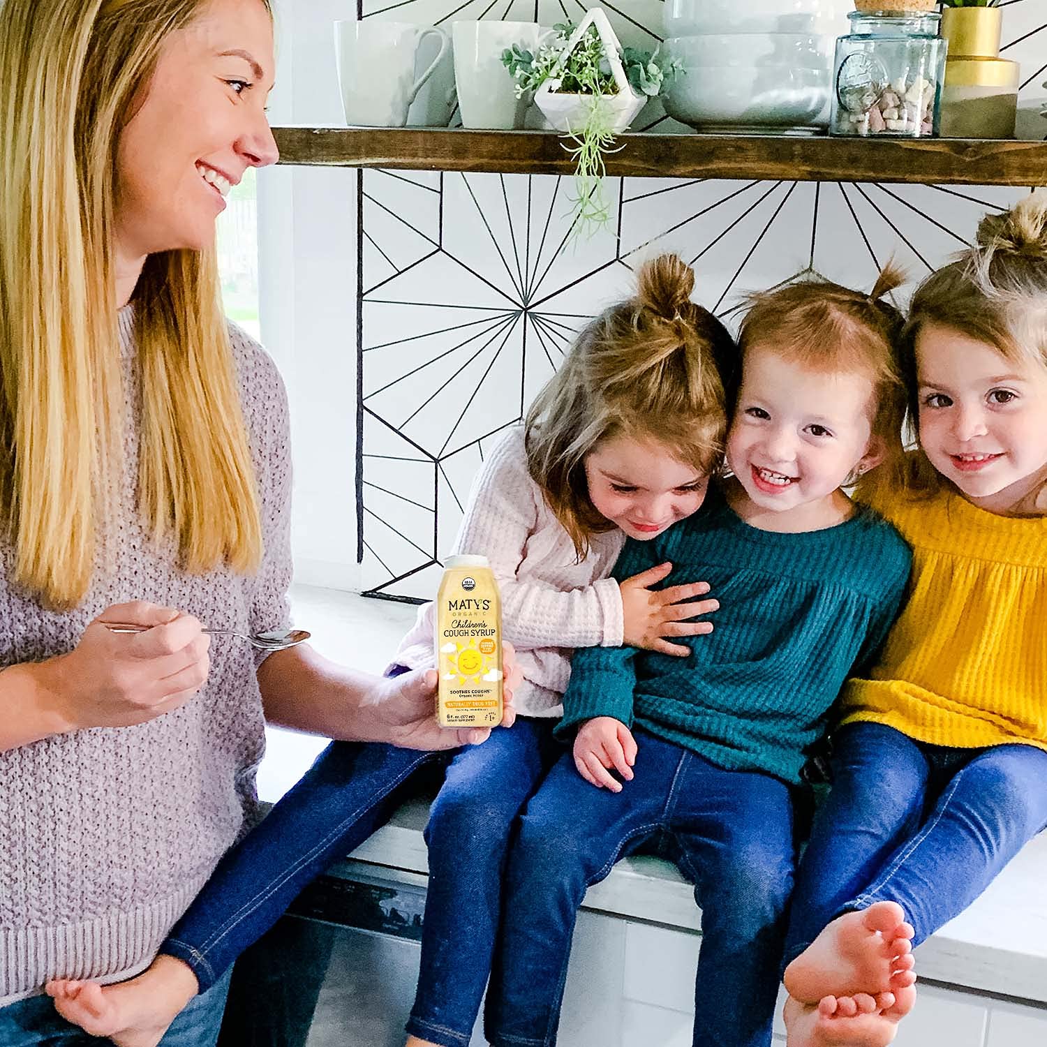 Maty's Organic Children's Cough Syrup, Made with Organic Honey, Lemon & Cinnamon - 6 fl oz.