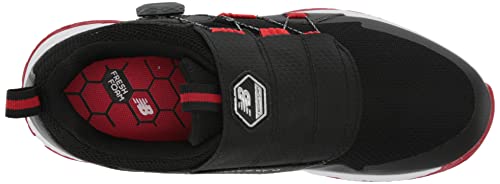 New Balance Men's Fresh Foam PaceSL BOA Golf Shoe, Black/Red, 12