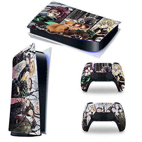 PlayStation 5 Skin Set – Devil Hunter - HD Printing Vinyl Skin Cover Protective for PS5 Standard Edition Console and 2 PS5 Standard Edition Controller