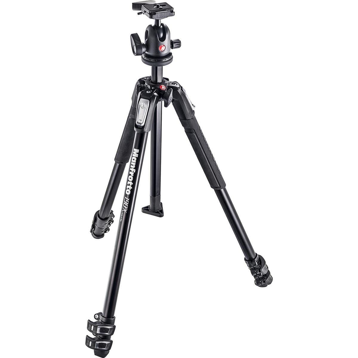 Manfrotto 190X Aluminum 3-Section Tripod Kit with Ball Head (MK190X3-BH)