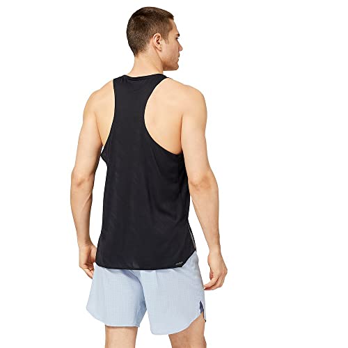 New Balance mens Q Speed Jacquard Singlet Shirt, Black, X-Small US
