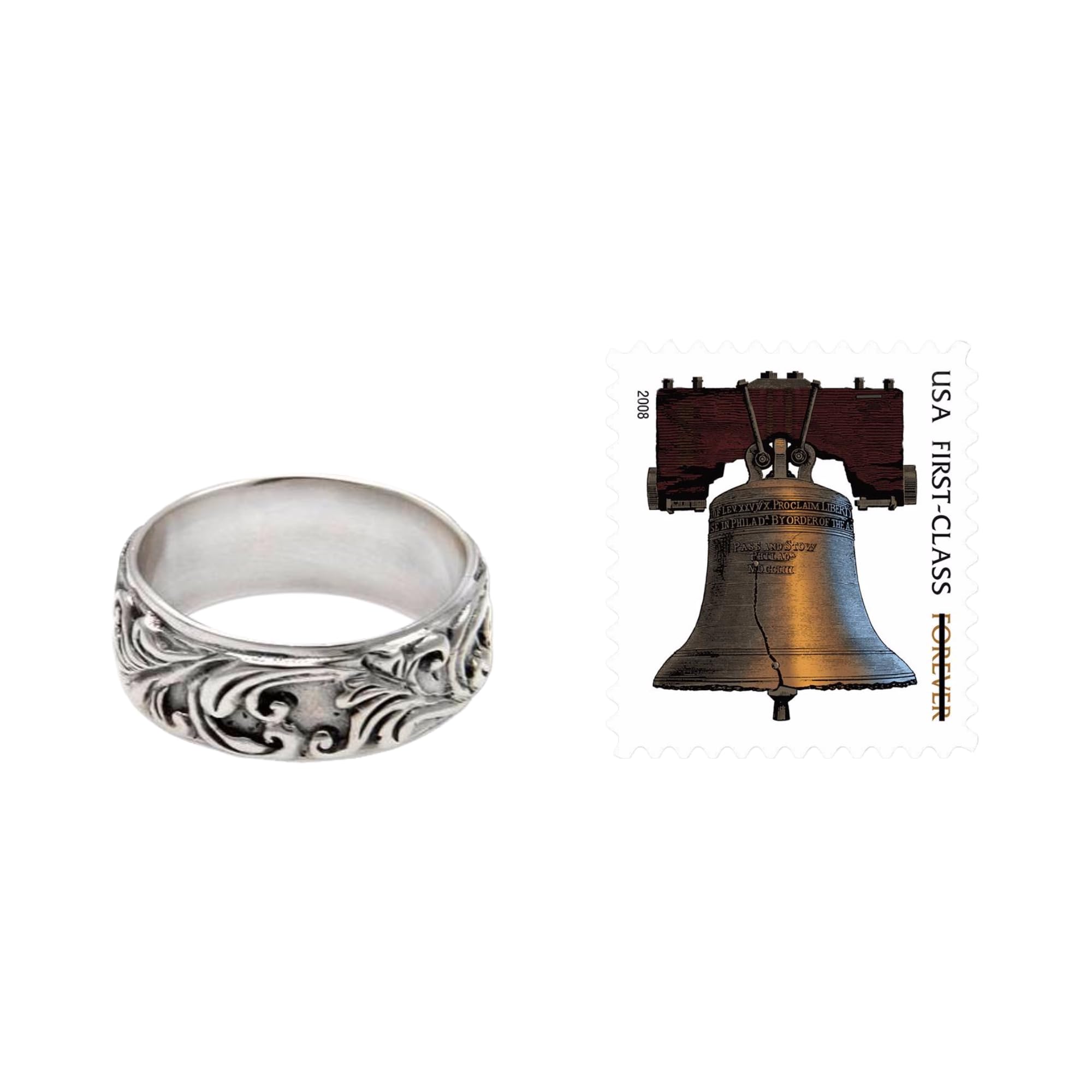 NOVICA Artisan Handmade Sterling Silver Band Ring Leaf Tree No Stone Indonesia [band Width 8 mm W] ' Flourishing Foliage'