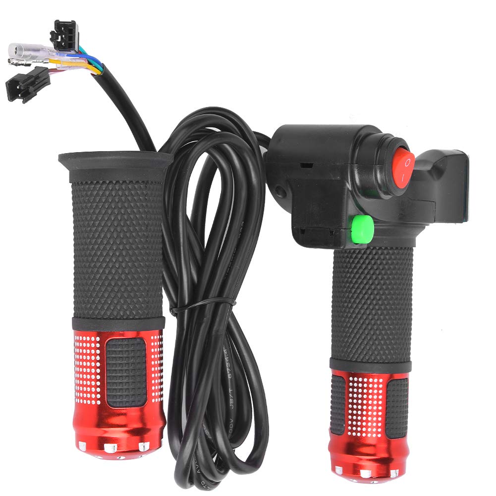 Pair of Voltage Display for E-Bike, Universal LED Battery Voltage Real-Time Display Throttle for 12-99V Ebike Scooter