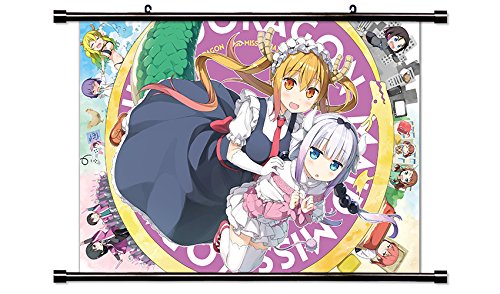 Miss Kobayashi's Dragon Maid Anime Wall Scroll Poster (32x23) Inches
