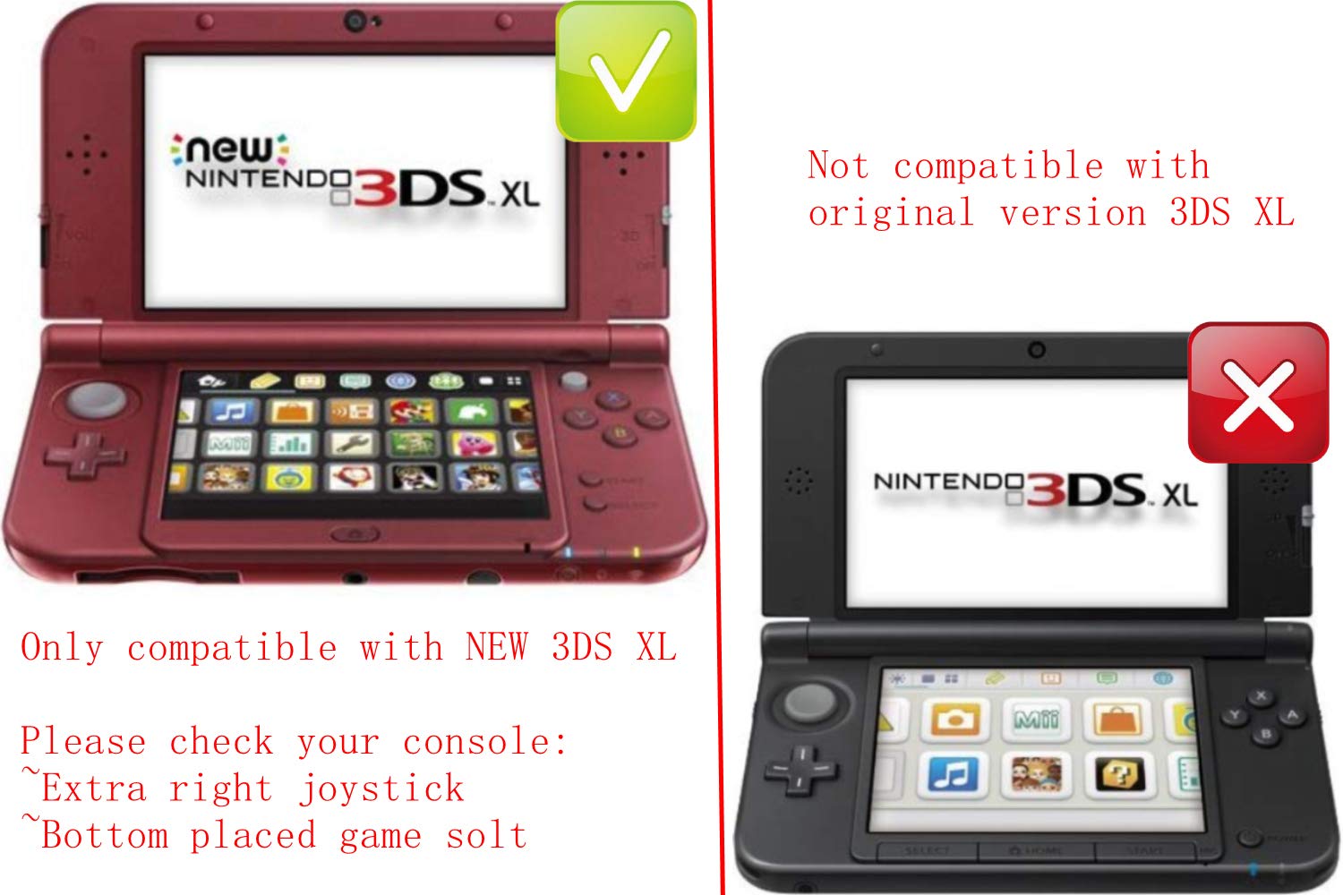 MXRC Silicone Rubber Cover Skin Case Anti-Slip Hand Grip Customize for Nintendo [NEW 3DS XL] x 1 Blue, Not for Old 3DS XL