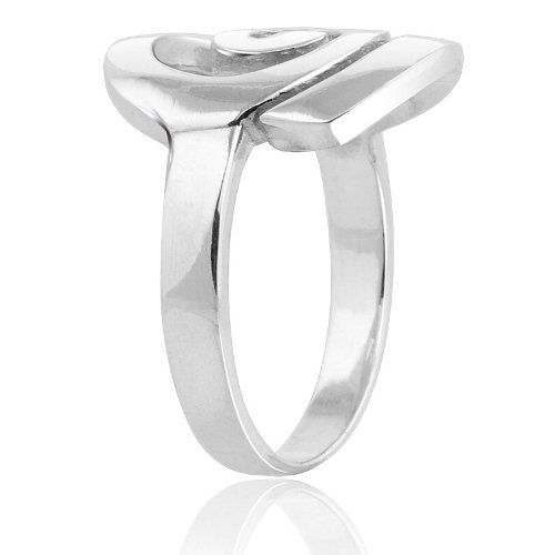 Mimi Sterling Silver Large Open Celtic Swirl Ring (7.5)