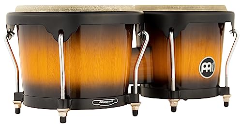 Meinl Percussion Bongos Hand Drum Set 6.75" and 8" with Hardwood Shells and Tuning Key β NOT Made in China β Headliner Series, 2-Year Warranty, Vintage Sunburst (HB100VSB)