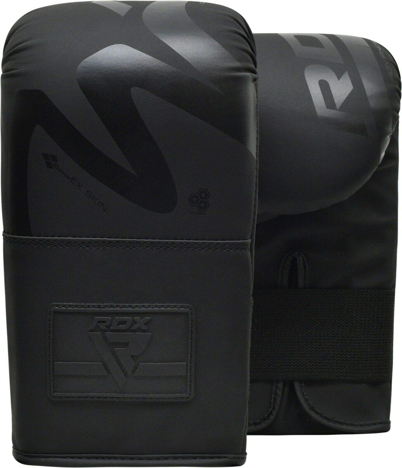 RDX Boxing Pads and Bag Gloves Set, Convex Skin Leather Hook and Jab Target Focus with Punch Mitts, Hand Strike Shield for Muay Thai, Boxercise, Kickboxing, Martial Arts, Karate, MMA Training