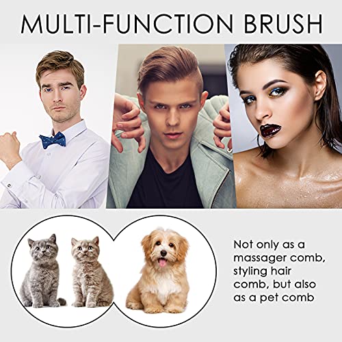 Perthlin 6 Pieces Palm Combs, Mini Brush, Wide Tooth Detangling Combs, Pocket Travel Combs for Men Women Curly hair