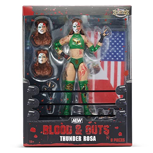 Ringside Thunder Rosa (Lights Out) - AEW Exclusive Toy Wrestling Action Figure
