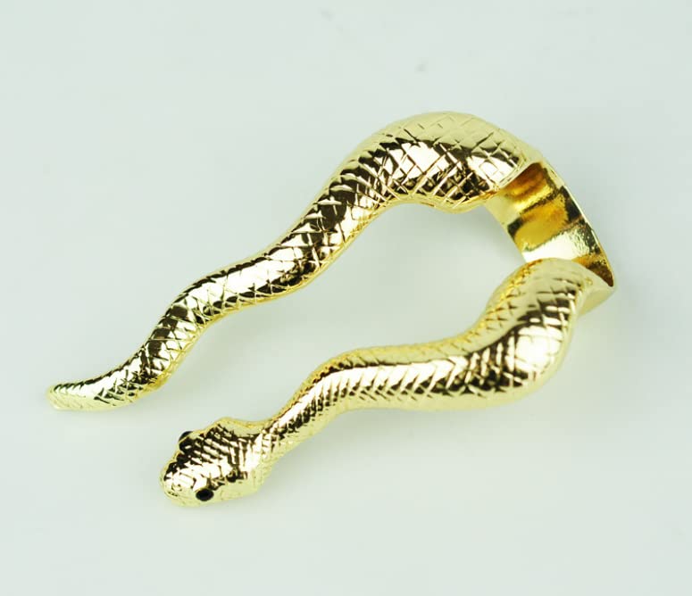 Tiberu Women's Statement Gold Snake Rings Cocktail Costume Club Hip Hop Personalized Snake Ring Jewelry (Gold)