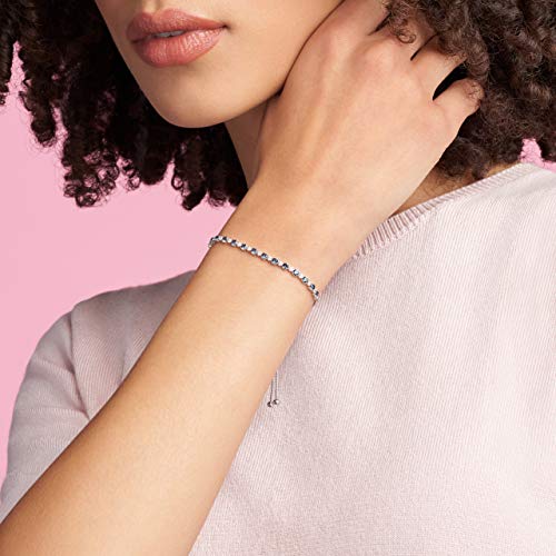 Pandora Jewelry Sparkle Slider Cubic Zirconia Bracelet in Sterling Silver, 9.8"
