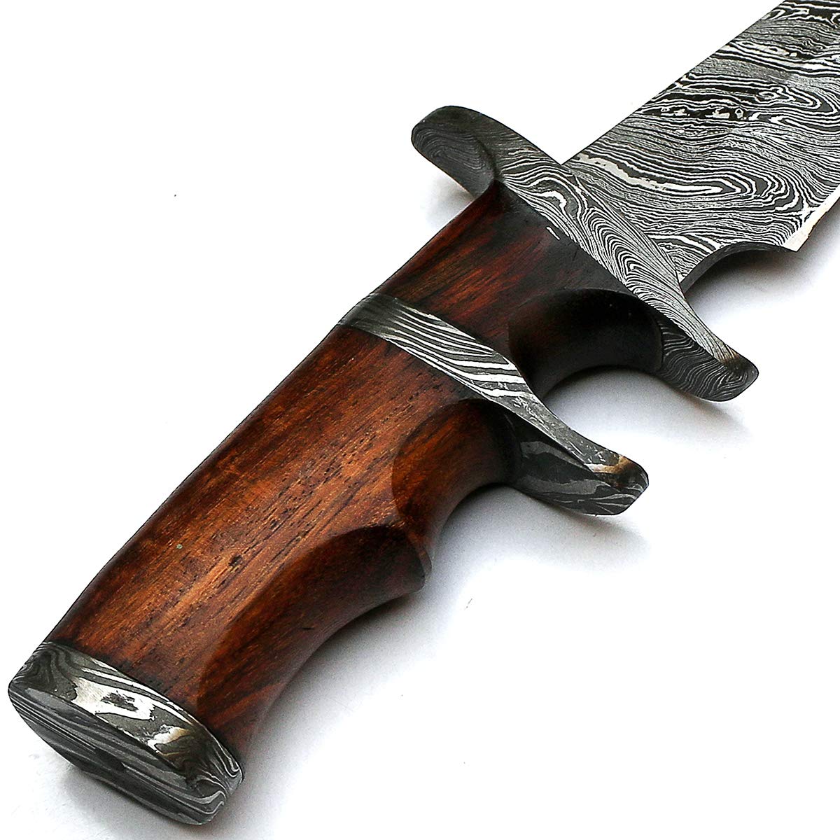 PAL 2000 KNIVES STNG Sub Hilt Handmade Damascus Steel Knife With Sheath 9273