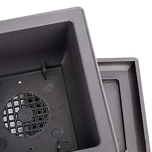 ZOENHOU 20 PCS 4.7 Inch Bonsai Training Pots, Square Plastic Bonsai Training Pots with Deep Humidity Trays, Bonsai Plants Growing Pot for Garden, Yard, Office, Living Room, Balcony