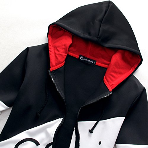 Men's Tracksuits Print Sweatsuits Slim Casual Jogging Suits Sports Hooded