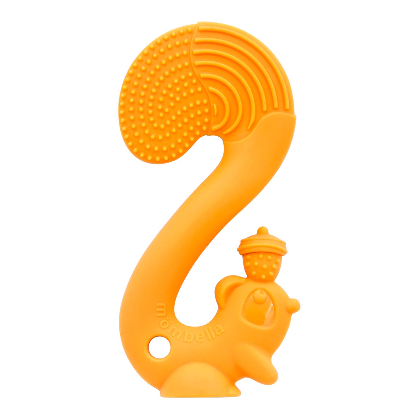 ombella Scrat The Squirrel Silicone Baby Chew Toy for 6M+ Babies Whose Teeth Already can be SEEN/ERUPTED,Orange
