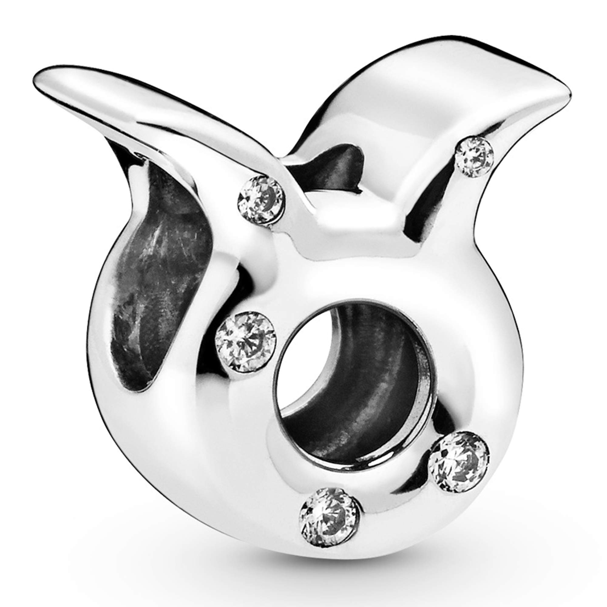 Pandora Sparkling Taurus Zodiac Charm - Compatible Moments Bracelets - Jewelry for Women - Gift for Women in Your Life - Made with Sterling Silver & Cubic Zirconia