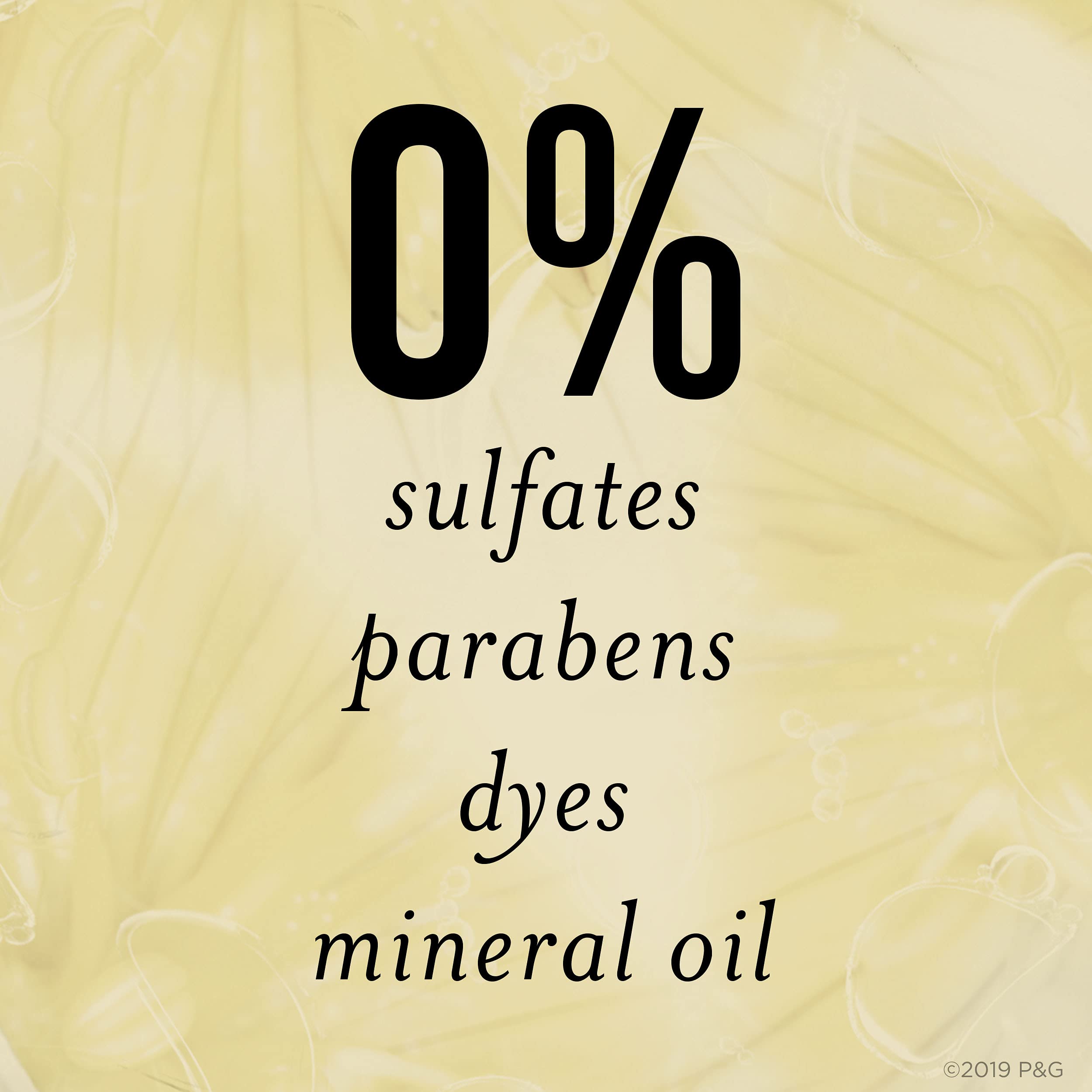 Pantene Sulfate Free Shampoo with Castor Oil, Nutrient Blends Fortifying Damage Repair, 9.6 fl oz, Pack of 4