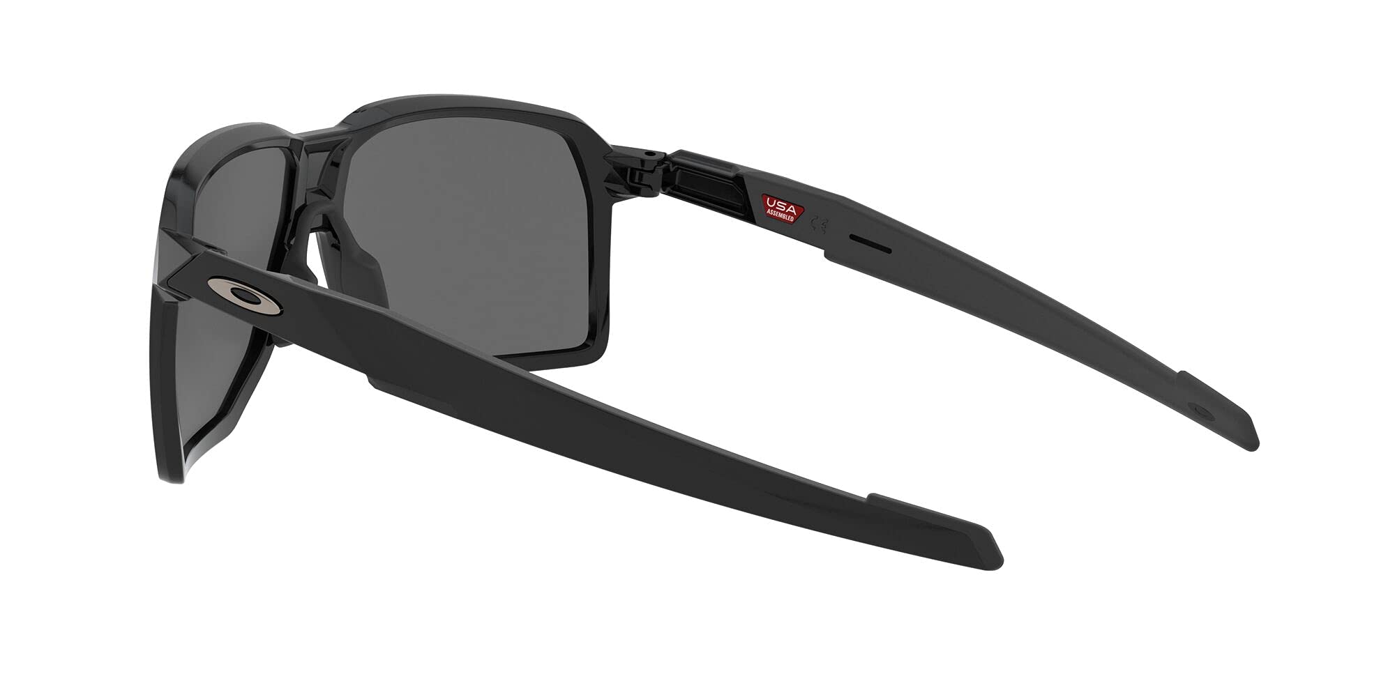 Oakley Men's OO9446 Portal Rectangular Sunglasses, Polished Black/Prizm Black, 62 mm