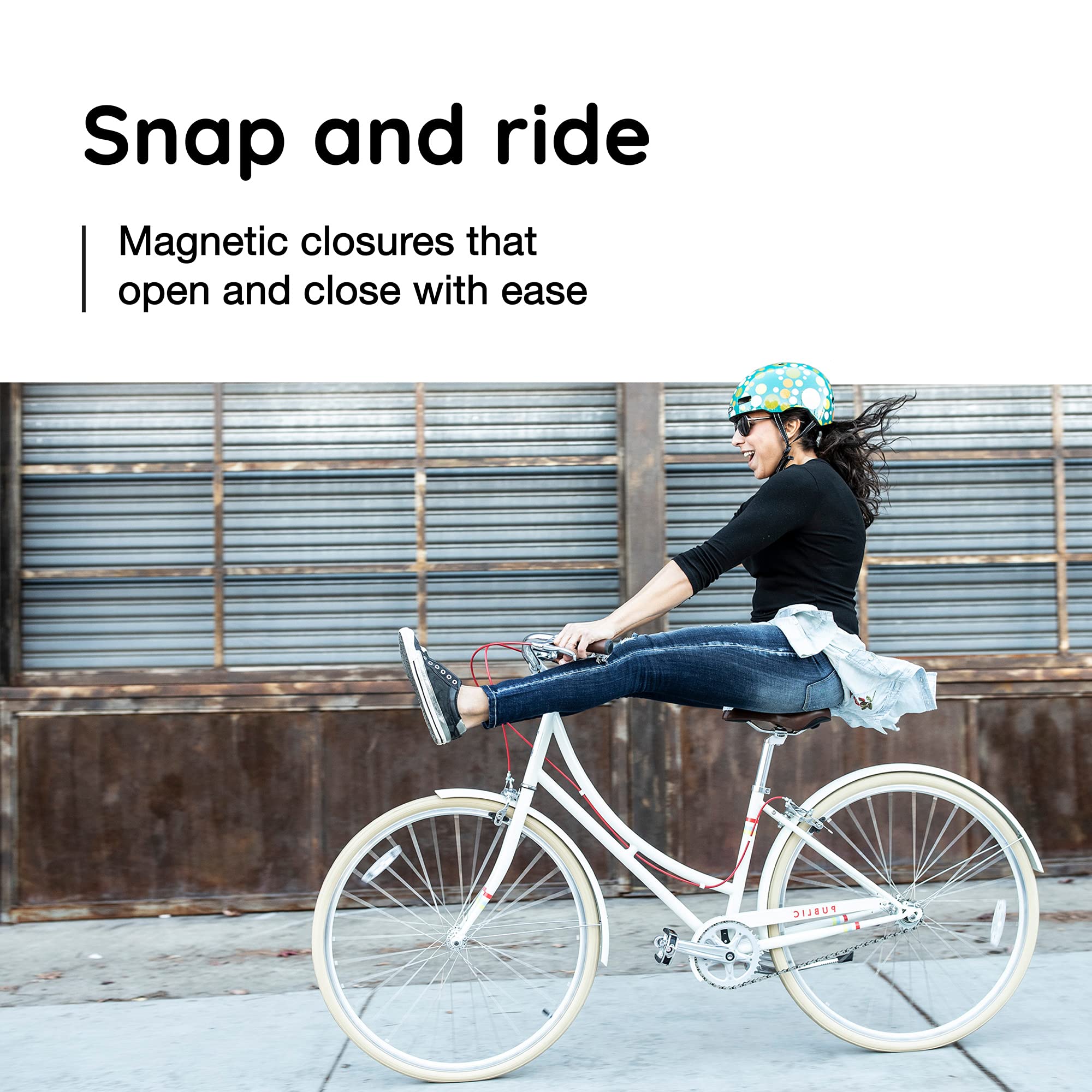 Nutcase, Street, Adult Bike and Skate Helmet with MIPS Protection System for Road Cycling and Commuting, Delicate Flower Reflective MIPS, Large