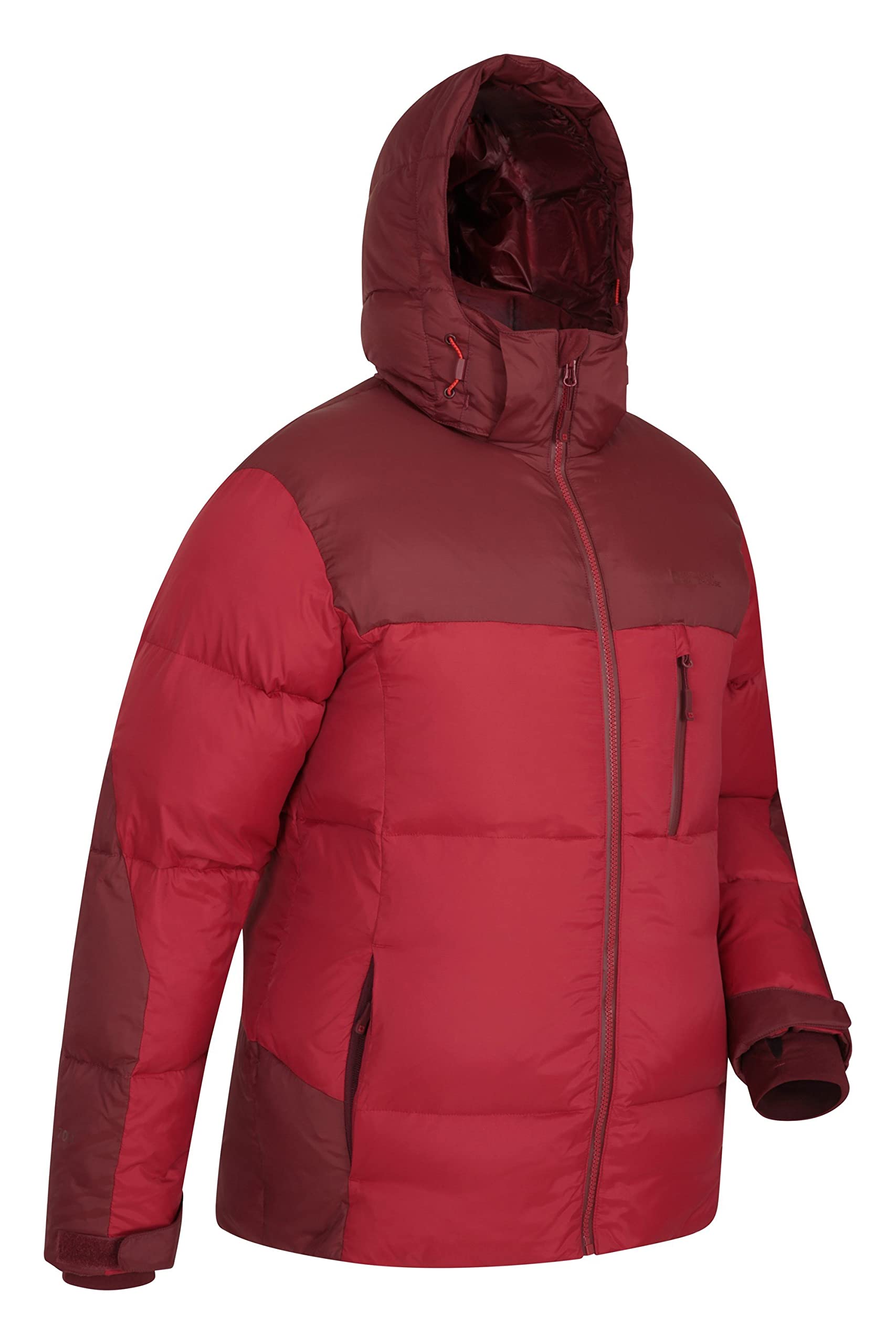 Mountain Warehouse PE Mens Down Jacket -Warm, Insulated Winter Coat Red Medium