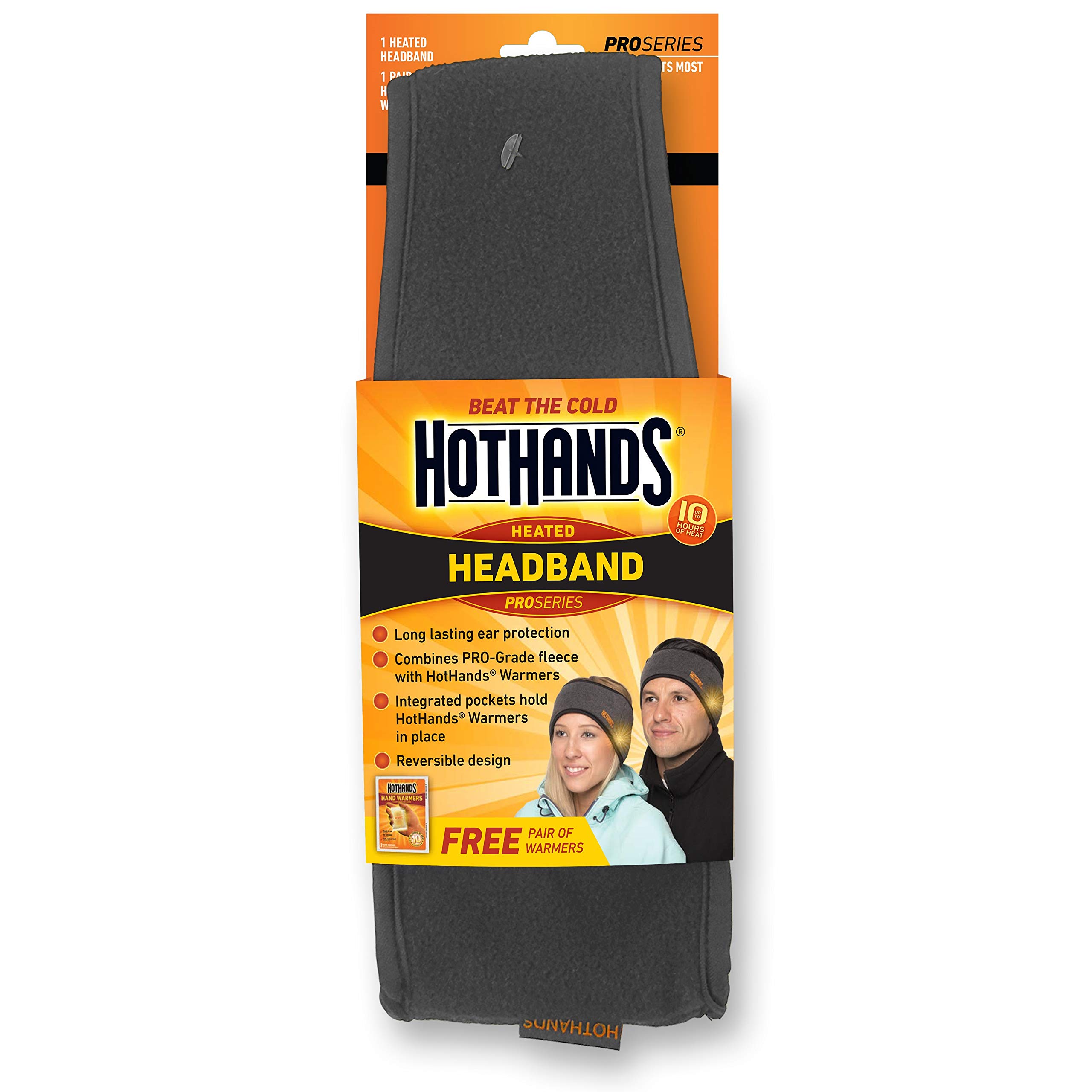 NEW! HotHands Heated Headband - Gray - ProSeries