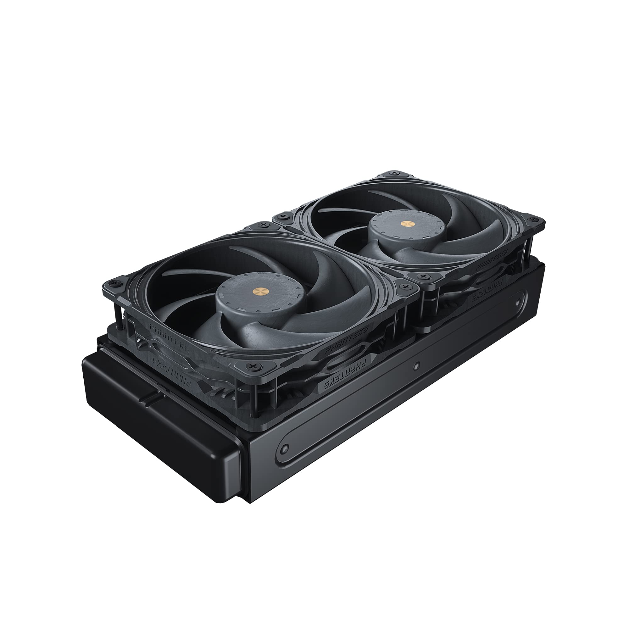 Phanteks (PH-GO240T30_DAG01) Glacier One 240T30 D-RGB AIO Liquid CPU Cooler, Infinity Mirror Pump Cap Design, Aluminum Covers, 2X T30-120 High-end Fans, Anthracite Grey,Black