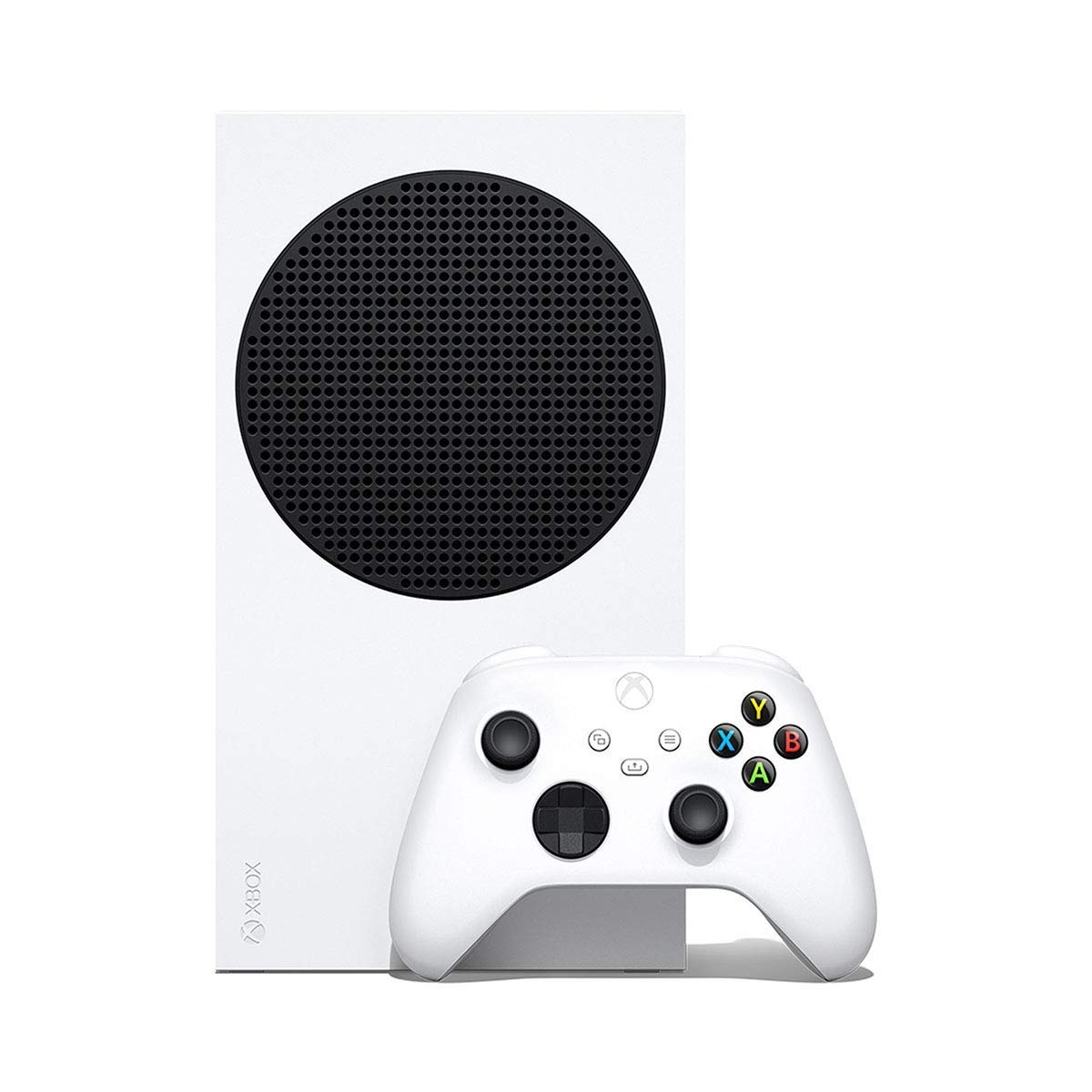 Newest Microsoft Xbox Series S – Fortnite & Rocket League Bundle (Disc-Free Gaming) - White, Bundle with TSBEAU Vertical Charging Stand with Cooling Fan (Renewed)