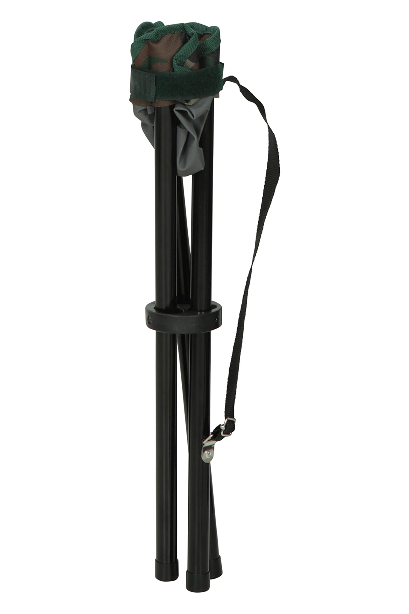 Mountain Warehouse 3-Legged Stool - Foldable Camping Accessory Brown