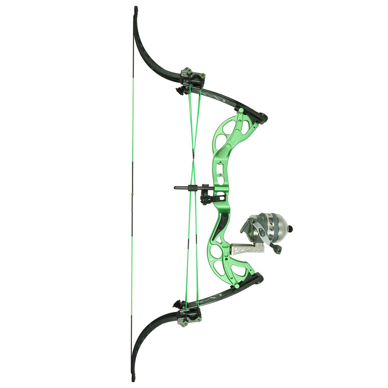 Muzzy Bowfishing LV-X Kit Powered by Oneida (8005) - Includes XD Pro Push-Button Reel, Integrated Reel Seat, Pre-spooled Test Line, Mantis II Arrow Rest, White Fish Arrow with Carp Point & Nock
