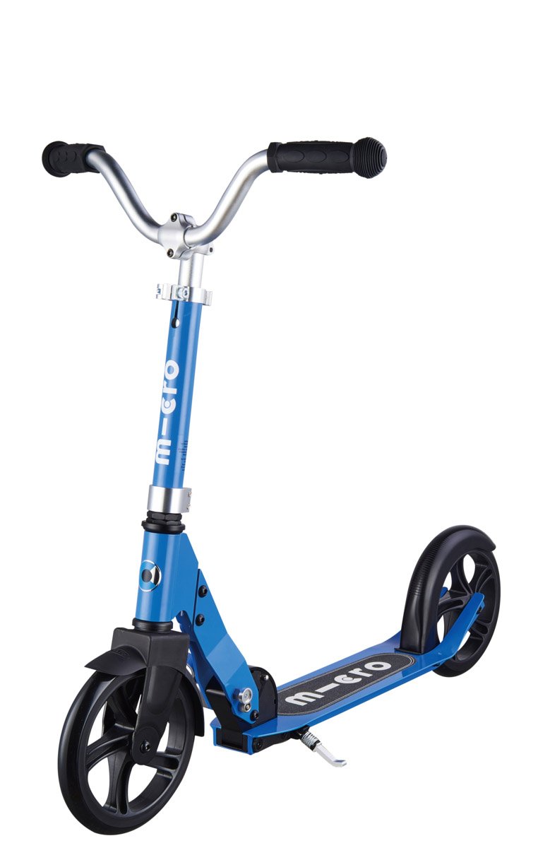 Micro Kickboard - Micro Cruiser - Two Wheeled, Fold-to-Carry Swiss-Designed Micro Scooter for Kids with Smooth Glide Large Wheels for Ages 6+ (Black)