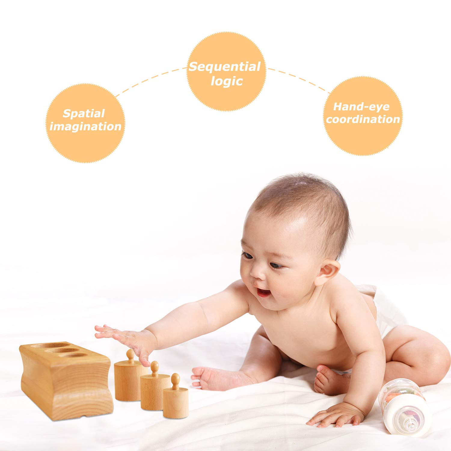 MONTESSORI OUTLET Infant & Toddler Cylinder Block Part 1