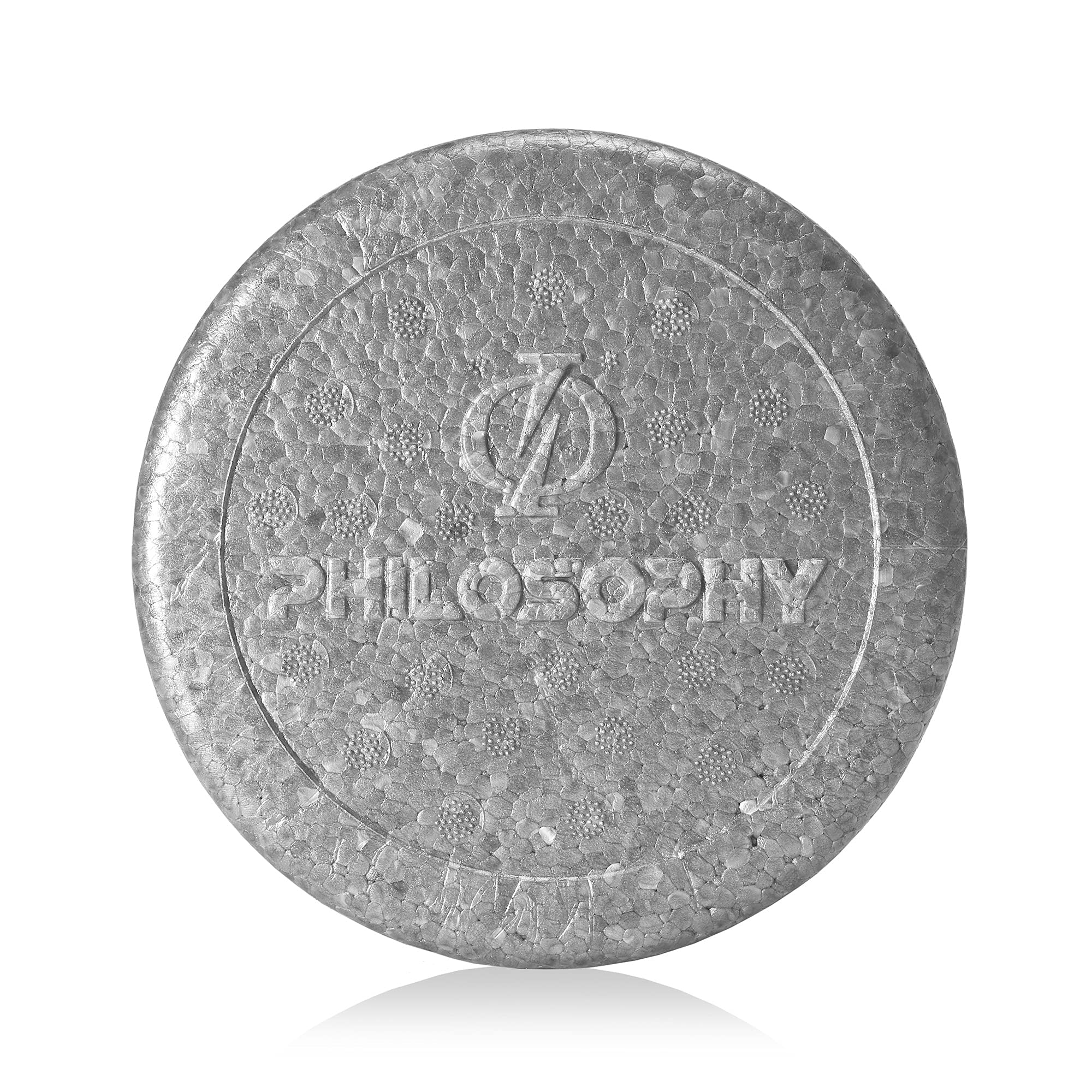 Philosophy Gym 24" High-Density Foam Roller for Exercise, Massage, Muscle Recovery - Round, Gray